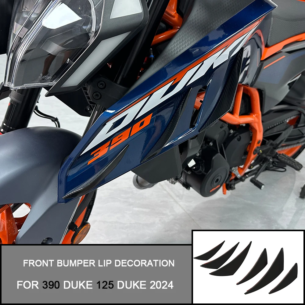 For 390 125 Duke 2024 Front Bumper Lip Decoration Diffuser Splitter ...