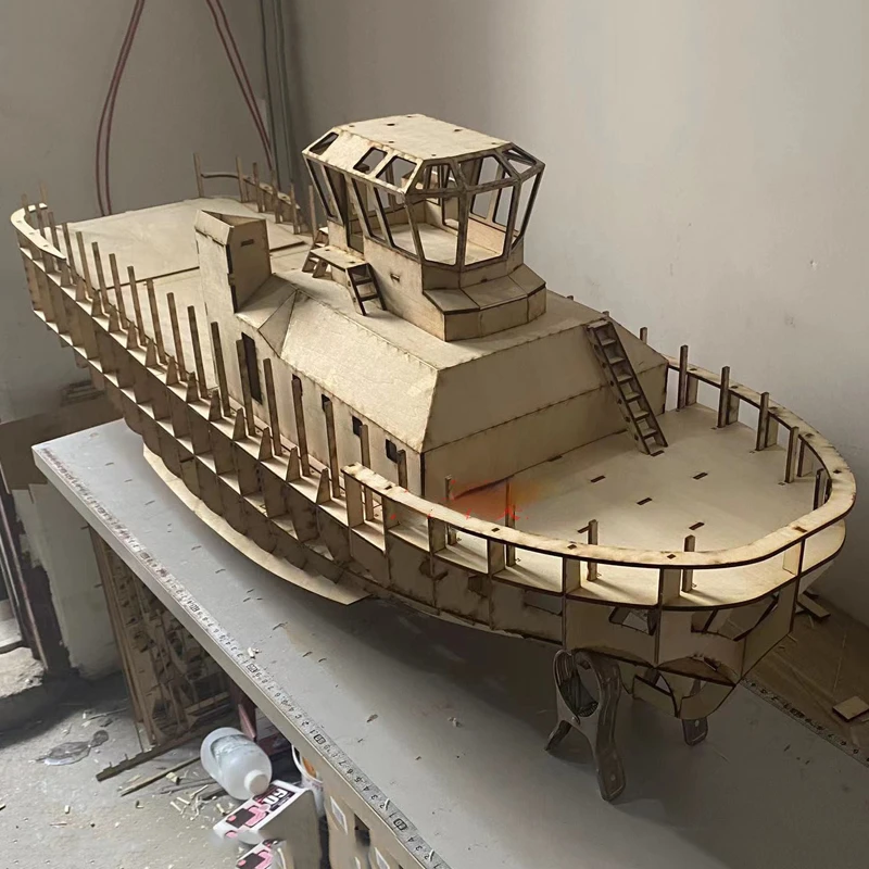 Remote-Control-Ship-Model-Kit-97-Tugboat-Length-97cm-Width-28-5cm-Port ...