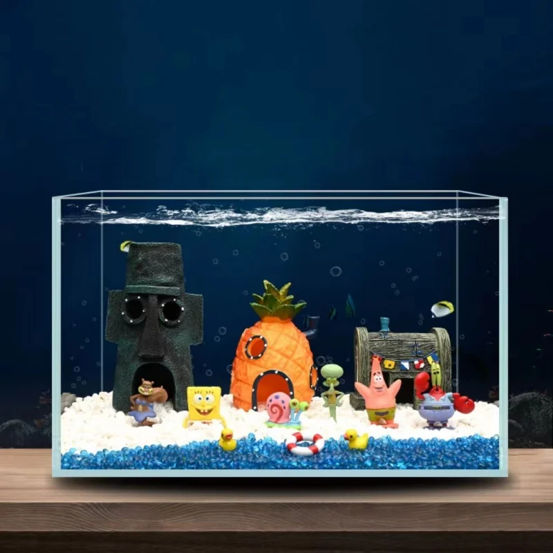 Spongebobs-Anime-Action-Figures-Cartoon-Mini-Dolls-Fish-Tank-Decoration ...