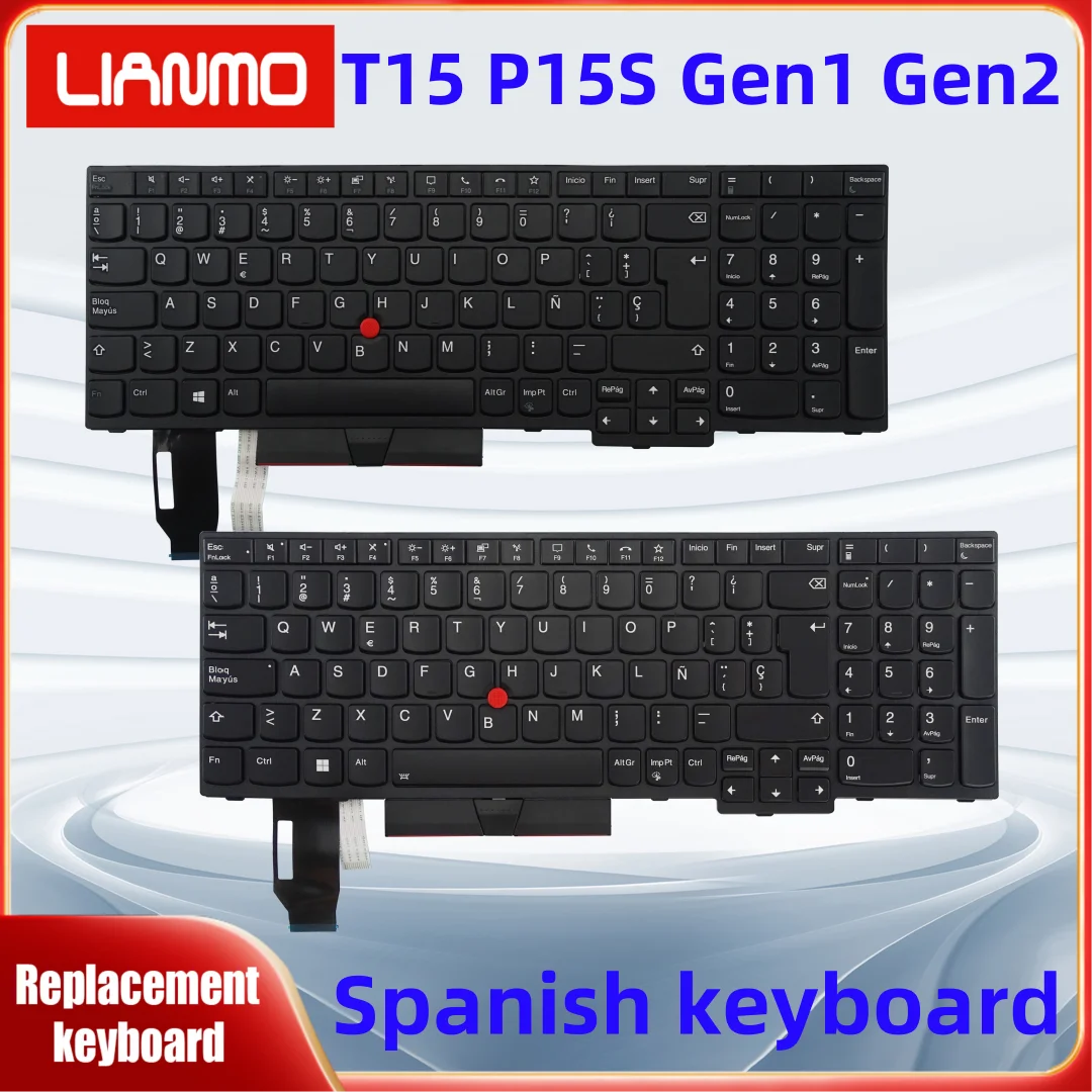 Spain notebook keyboard suitable for Lenovo ThinkPad T15 Gen1 Gen2 P15S ...