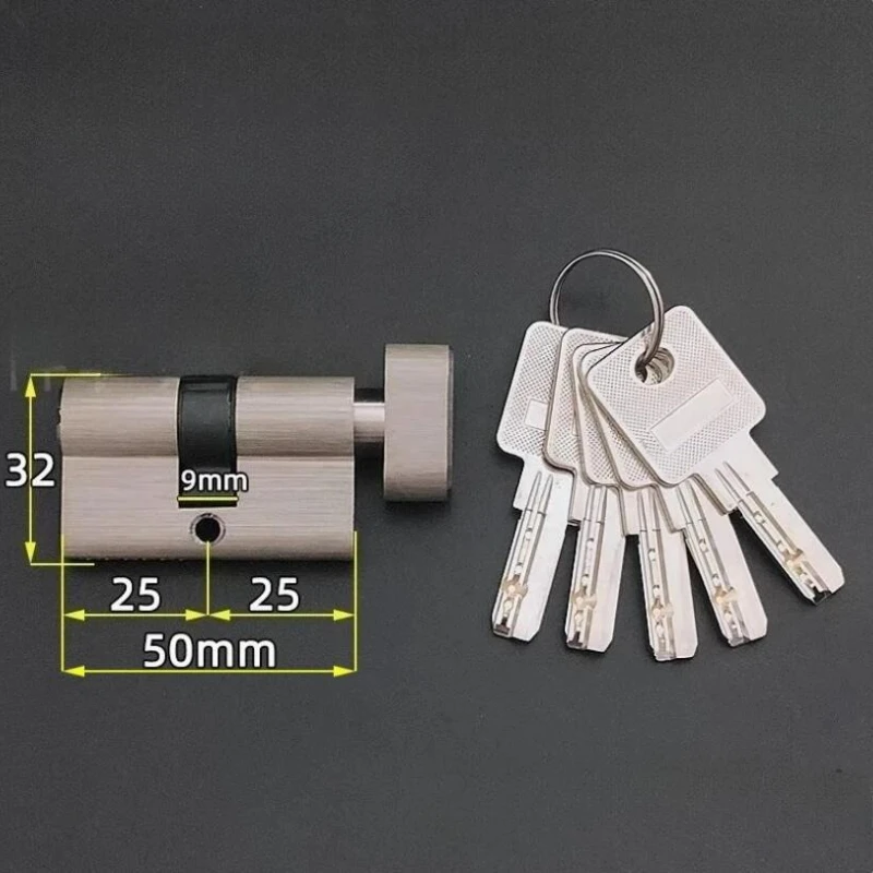 Special custom Security door Center brass lock cylinder with knob ...