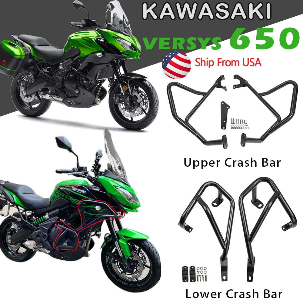 2018 Versys 650 Crash Guard | Engine Guard Versys 650 | 2018 Versys 650 ...