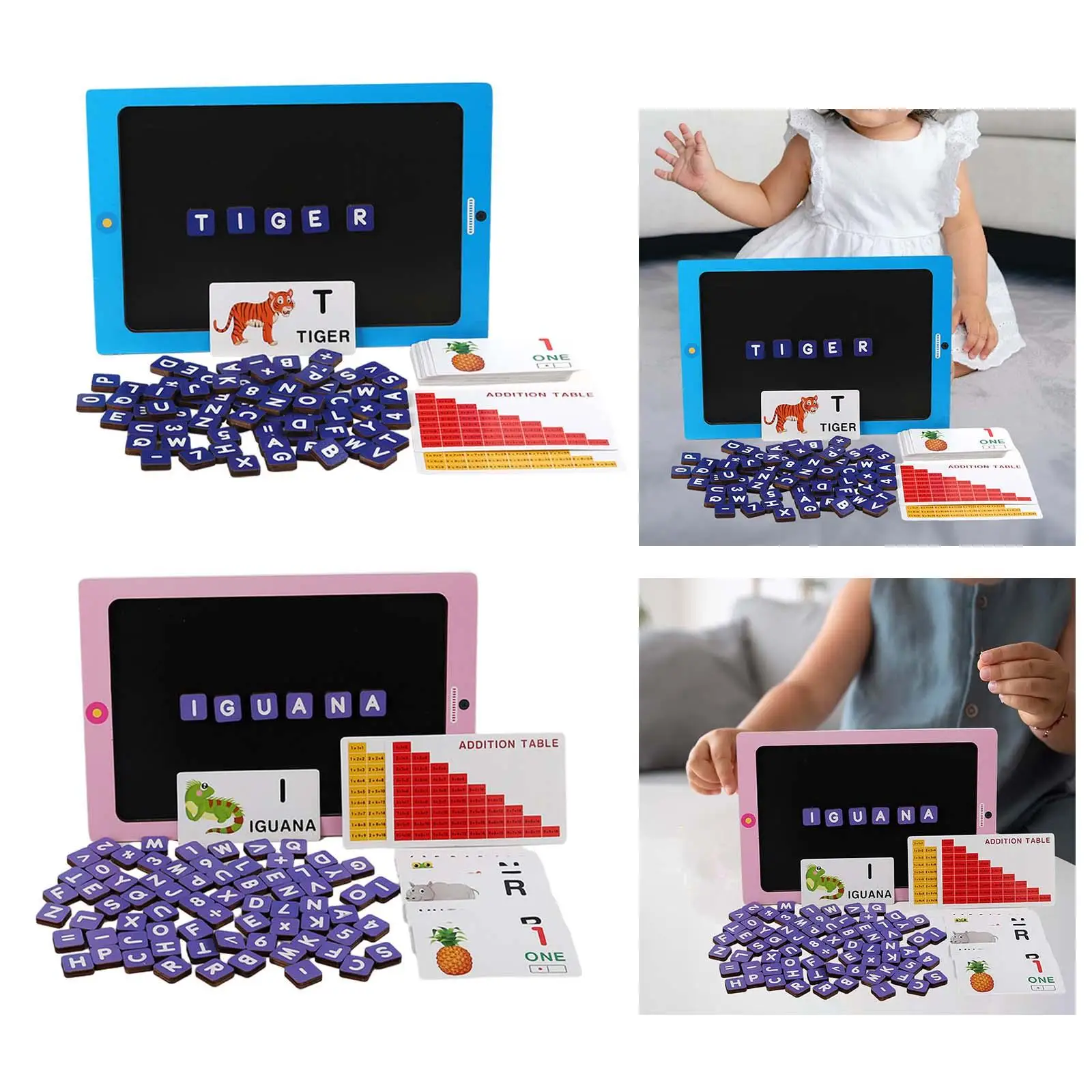 Abc-Alphabet-Magnet-Board-Preschool-Learning-Educational-Fine-Motor ...