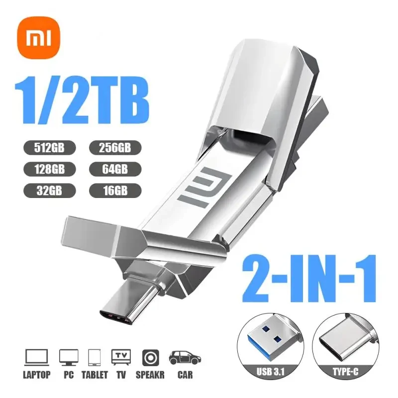 XIAOMI-Flash-Disk-USB-3-1-High-Speed-Pen-Drive-Original-1TB-Metal-Type ...