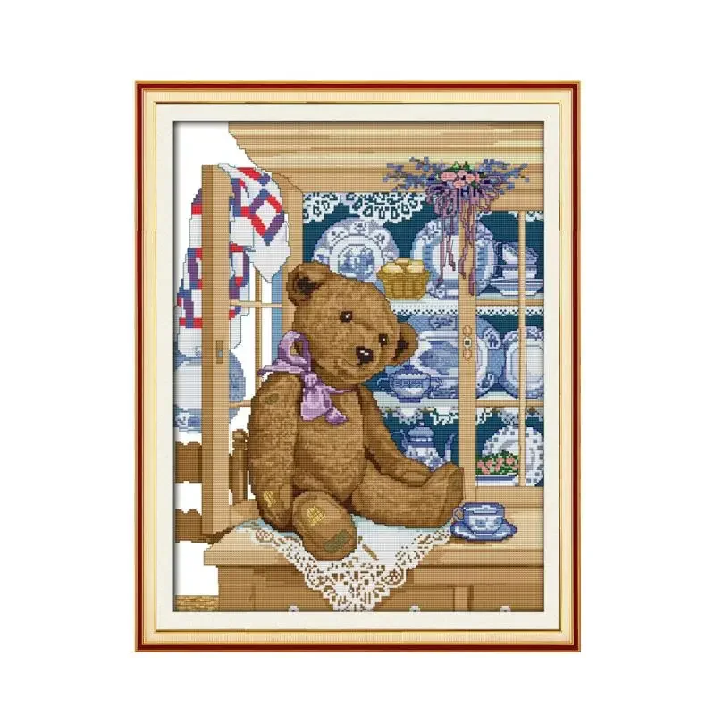 The-little-bear-in-the-cupboard-cross-stitch-kit-14ct-11ct-count-print ...