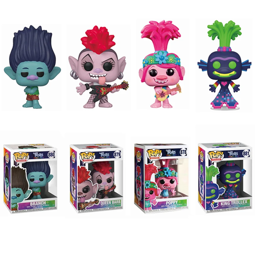 Magic-Hair-Elf-Character-Toy-Branch-Queen-Inverted-Poppy-King-TROLLEX ...