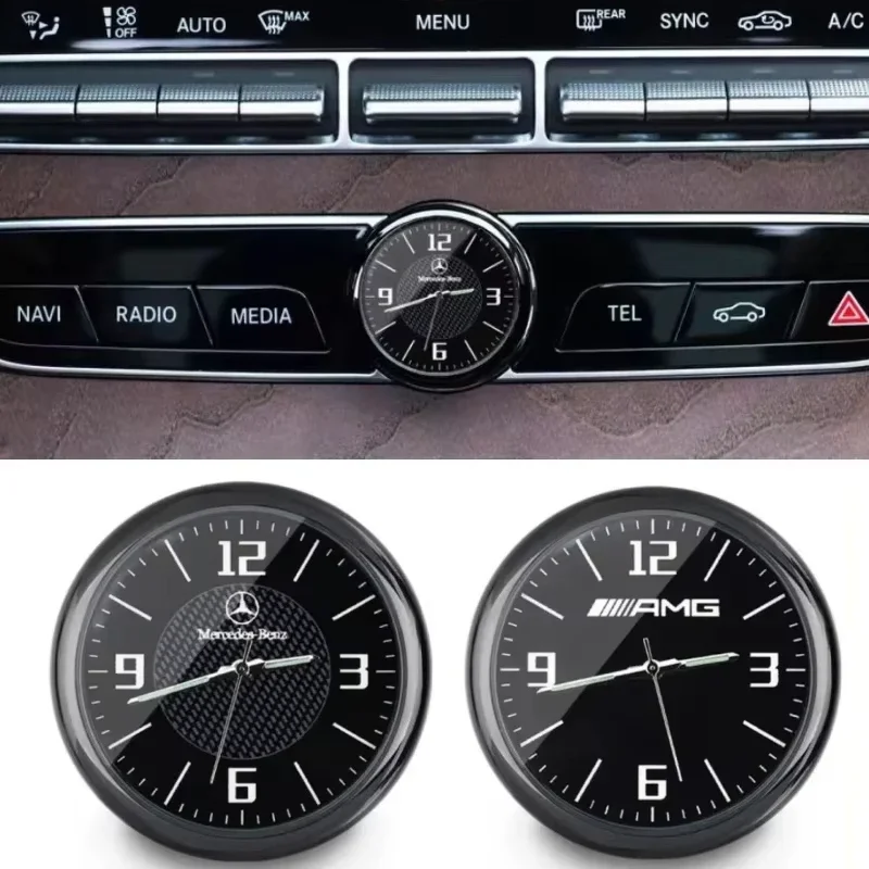 Digital Car Clock For Mercedes Benz AMG GLE GLC GLS GLK GLA CLS CLA ...