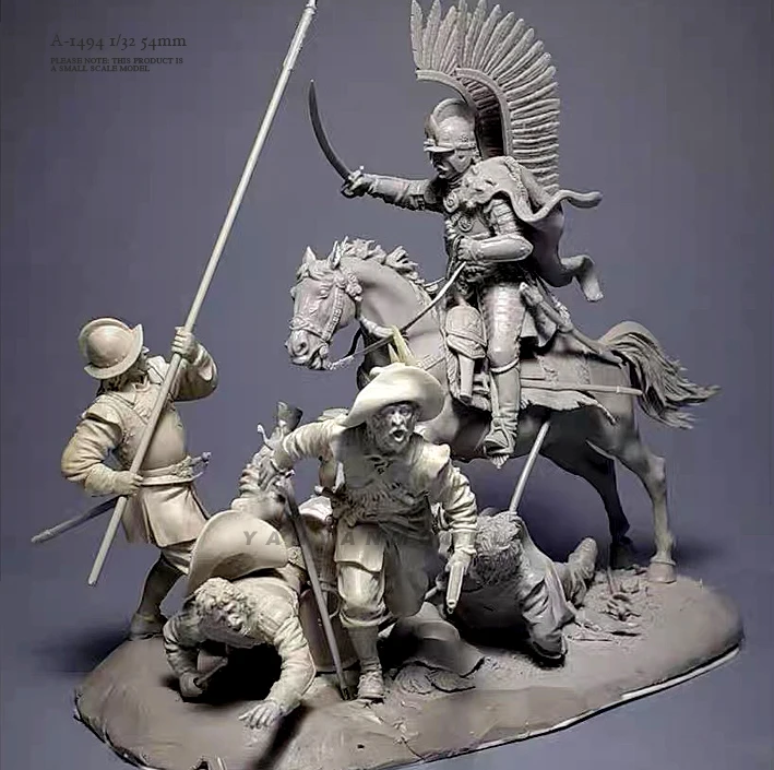 54mm-Resin-Soldier-model-kits-figure-colorless-and-self-assembled-A ...