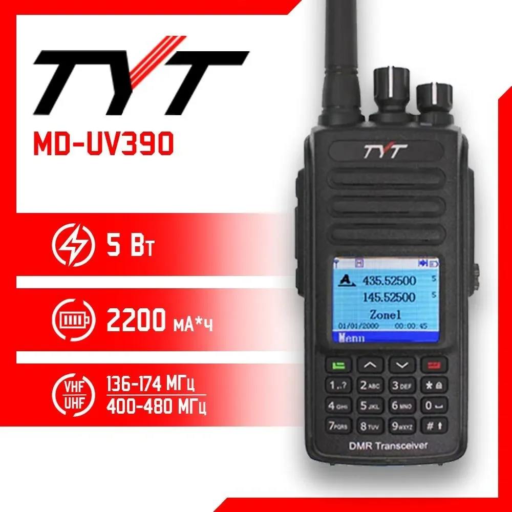 TYT-MD-UV390-GPS-Digital-Wireless-DMR-MD-UV390-Long-Range-Transmitter ...