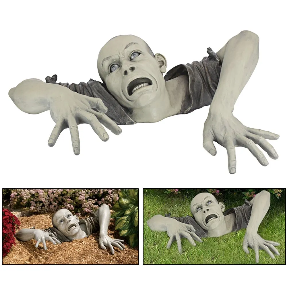 Halloween-Sculpture-Decoration-Zombie-Of-Montclaire-Moors-Statue-Garden ...