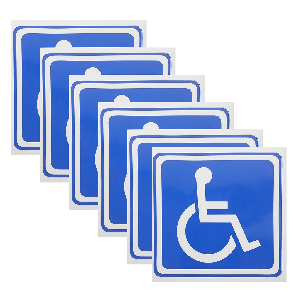 Durable Wheelchair Symbol Stickers Clear Disabled Parking Signs Car ...