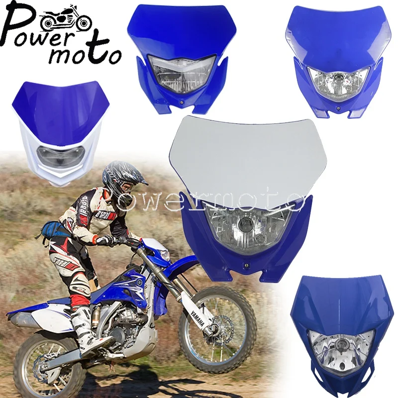 Blue-Universal-Motorcycle-Headlight-Dirt-Bike-MX-Enduro-Head-Light-for ...