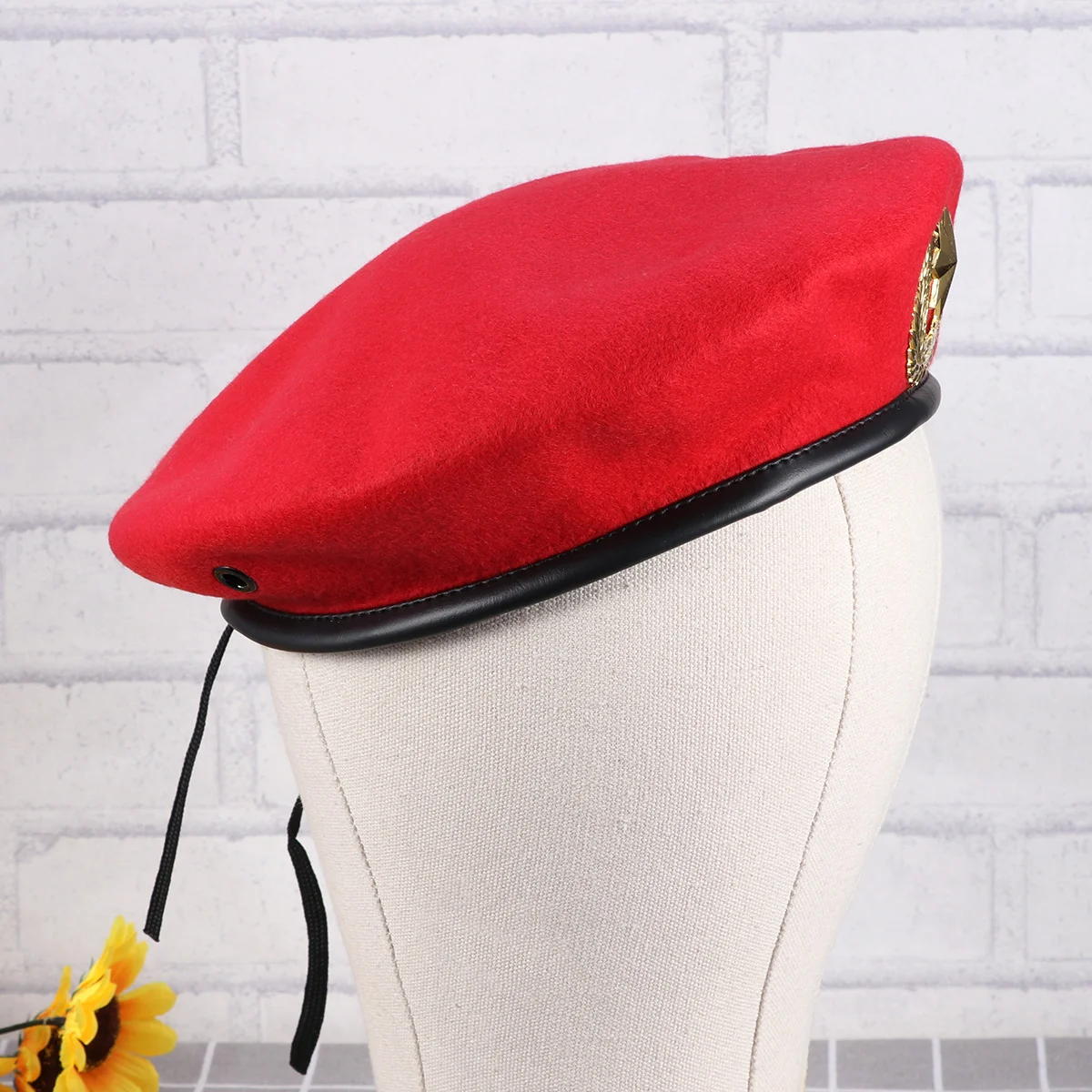 Red Hat Stage Show Square Dancing Woolen Beret ( Pointed Star ...