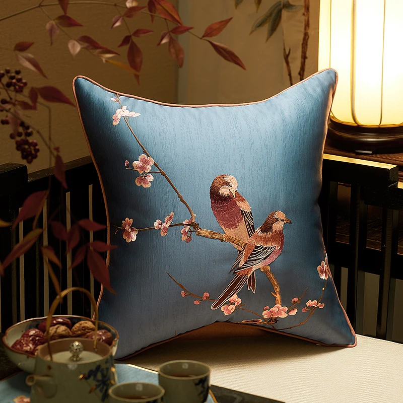 Chinese Traditional Pillow Case Embroidery Cushion Cover 45X45 ...
