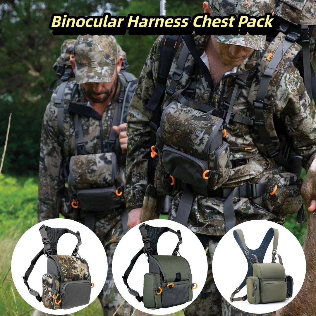 Tactical Binocular Harness Chest Pack,Waterproof Nylon Pouch Bag Bino ...