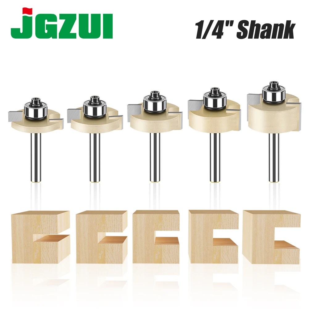 6mm 1/4in Shank T-Slot Router Bit T Type Slotting Cutter with Bearing ...
