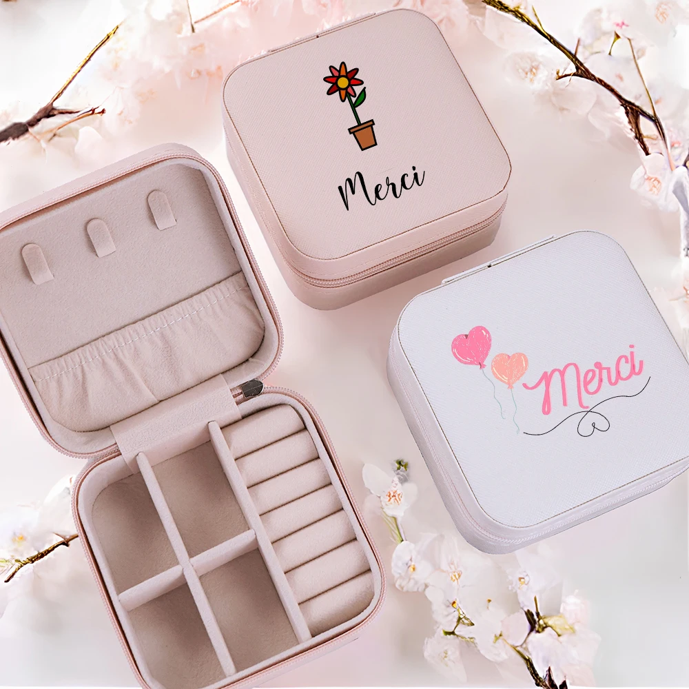 Thank-You-in-French-Merci-Maitresse-Print-Custom-Jewelry-Box-Ring-Boxes ...