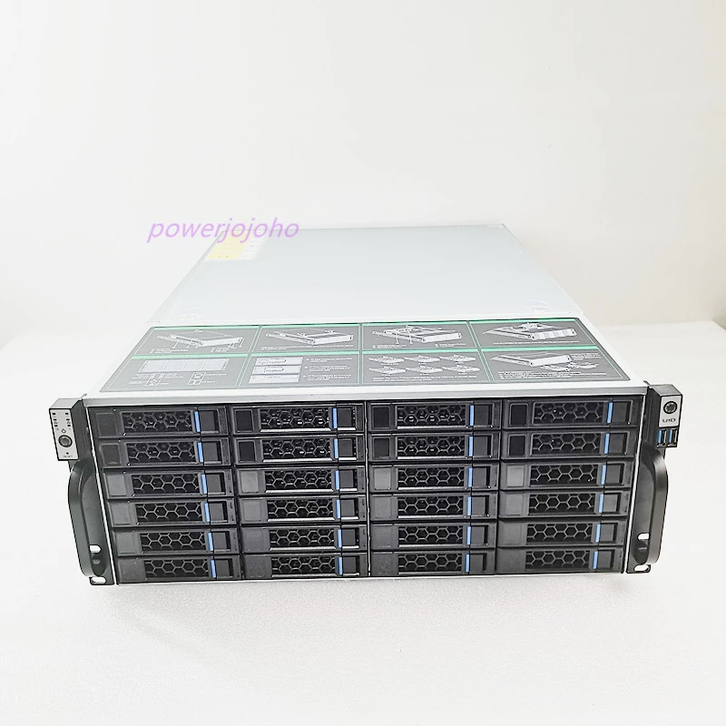 4U rack mount hotswap chassis 24bay HDD enclosure cloud storage server ...
