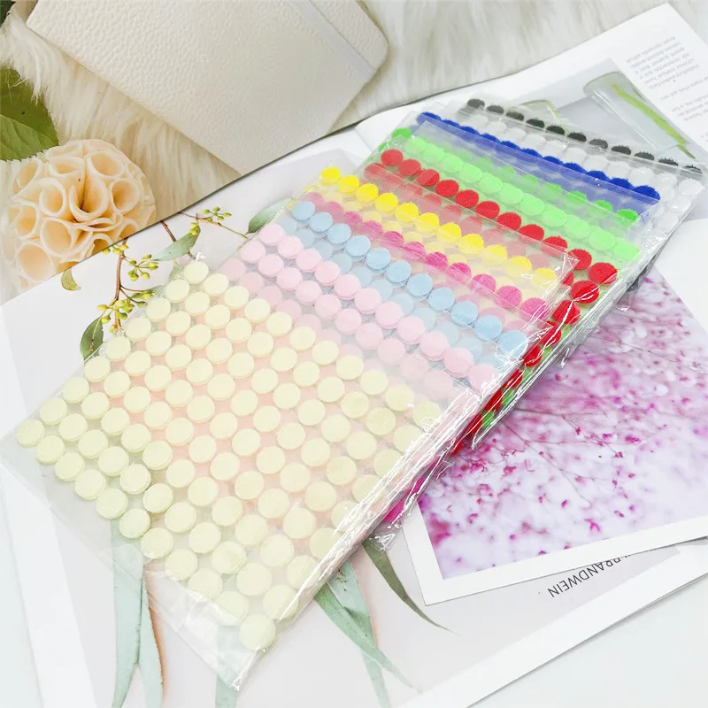 Nylon Self Adhesive Fastener Tape 10/15/20/25/30mm Strong Glue Dots ...