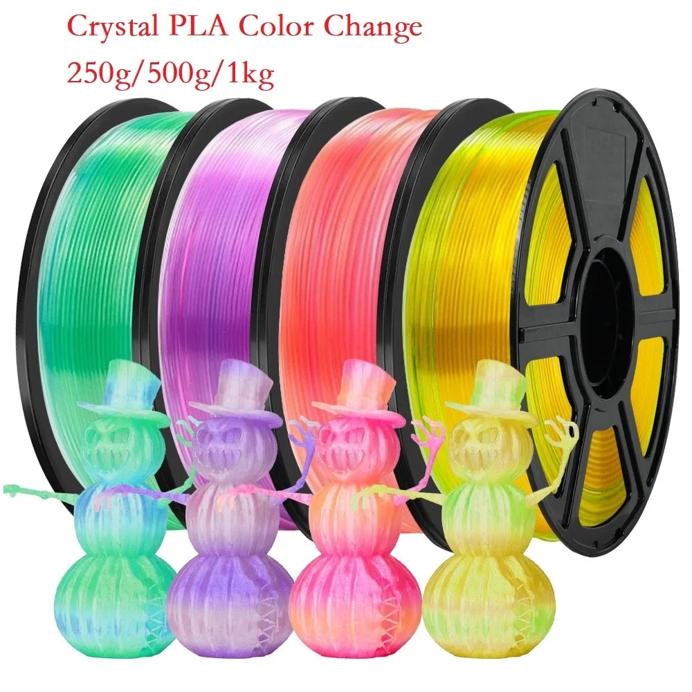 Crystal PLA Filament Color Change 1.75mm 1kg/500g/250g/200g 3D Printer ...