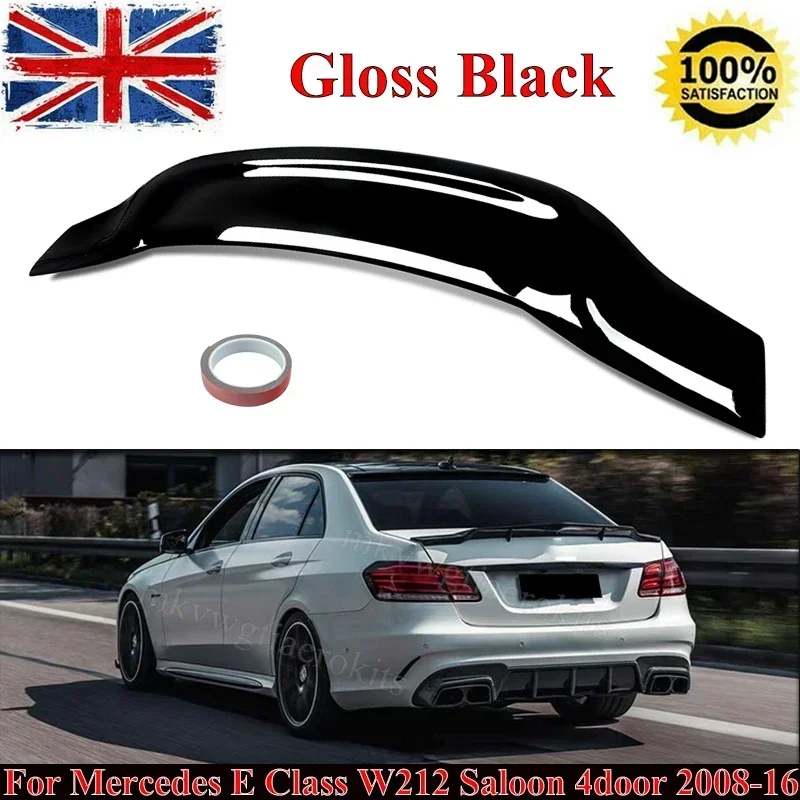 For-Mercedes-Benz-W212-E350-E550-E63-AMG-2010-2016-Trunk-Spoiler-Wing ...