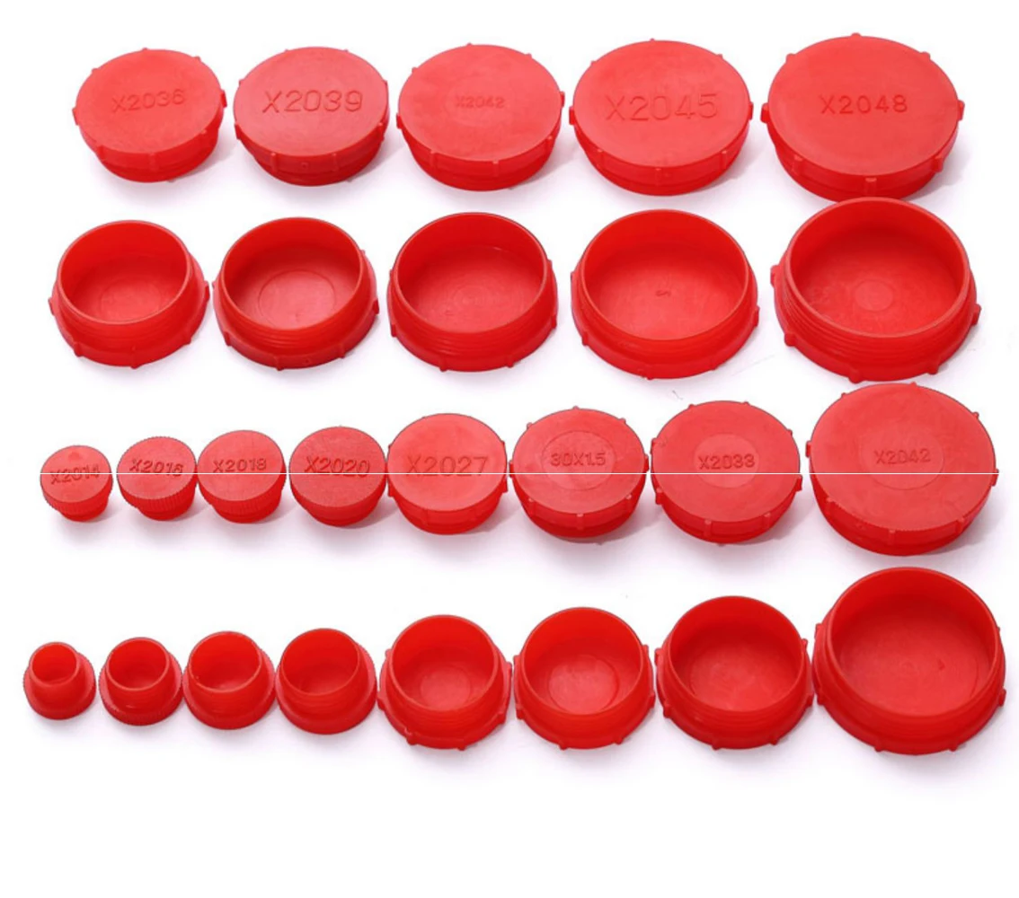 Red-Plug-Plastic-Thread-Protection-Cap-Plastic-Thread-Plug-Plastic-Plug ...