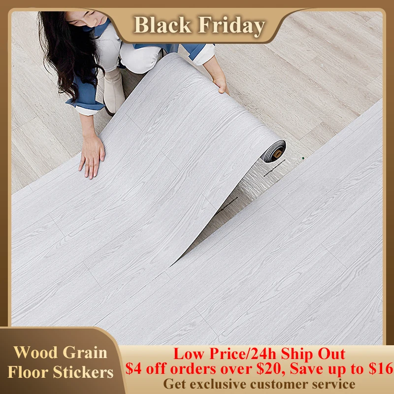 Thickened-Wood-Grain-Floor-Sticker-SXP-Self-adhesive-Waterproof-Anti ...