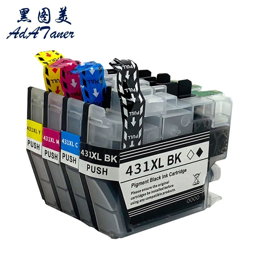 LC431 LC-431 LC431XL Compatible Inkjet Ink Cartridge For Brother DCP ...