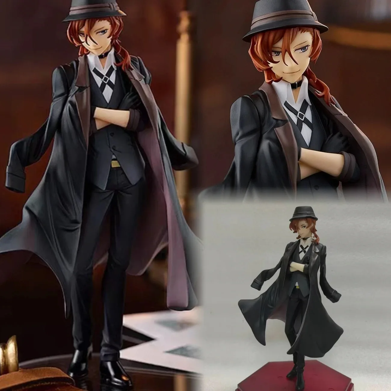 18cm Nakahara Chuuya Dazai Osamu PVC Action Figure Bungo Stray Dogs ...