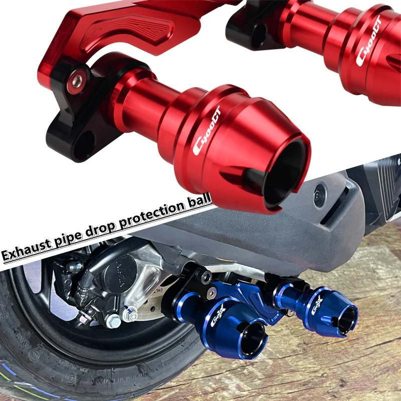 Motocicleta Exhaust Pipe Bumper, Anti-Falling, Anti-Colisão, Proteção ...