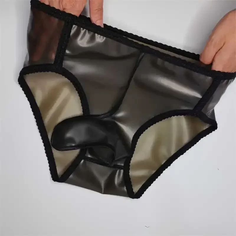 Sexy-Men-Underwear-Soft-Latex-Wateproof-PVC-Plastic-Fitted-T-Briefs-DJ ...