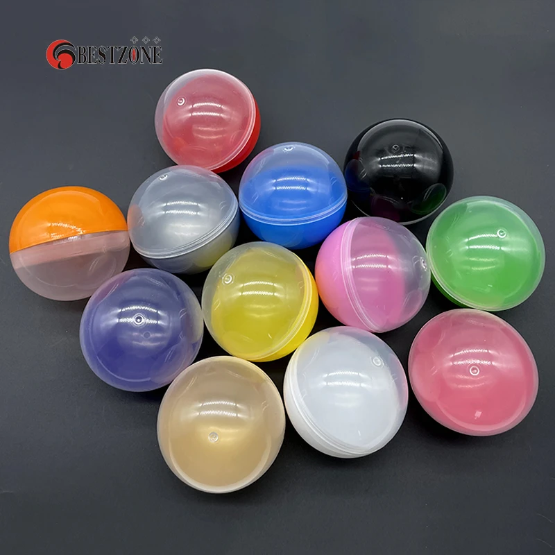 100Pcs 75MM About 3Inch Surprise Ball Colorful And Transparent Empty ...