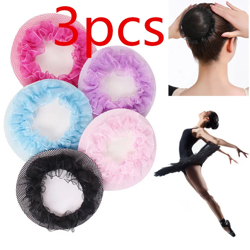 Hair-Invisible-Lace-Hairnet-Elastic-Net-Pocket-Headband-Ballet-Dance ...