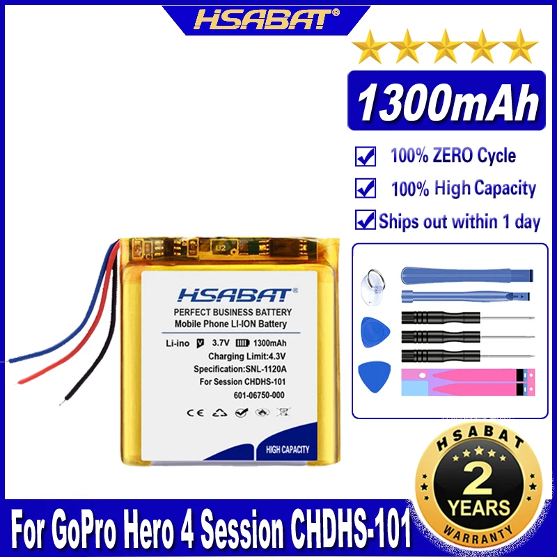 601-06750-000 601-10257-000 601-06750-101 1300mAh Battery for GoPro ...