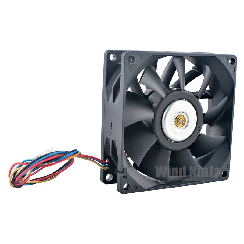 High Speed 8cm 80mm Cooling Fan FFB0812SH Dual Ball Bearing 4pin DC12V ...