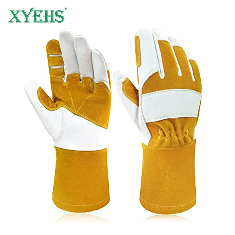 XYEHS-1-Pair-Cowhide-MIG-Welding-Safety-Work-Gloves-Heat-Resistant-Long ...