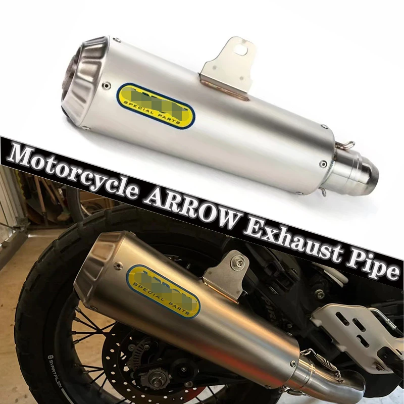 51mm-Universal-Motorcycle-ARROW-Exhaust-Muffler-Pipe-Tube-For-Honda ...
