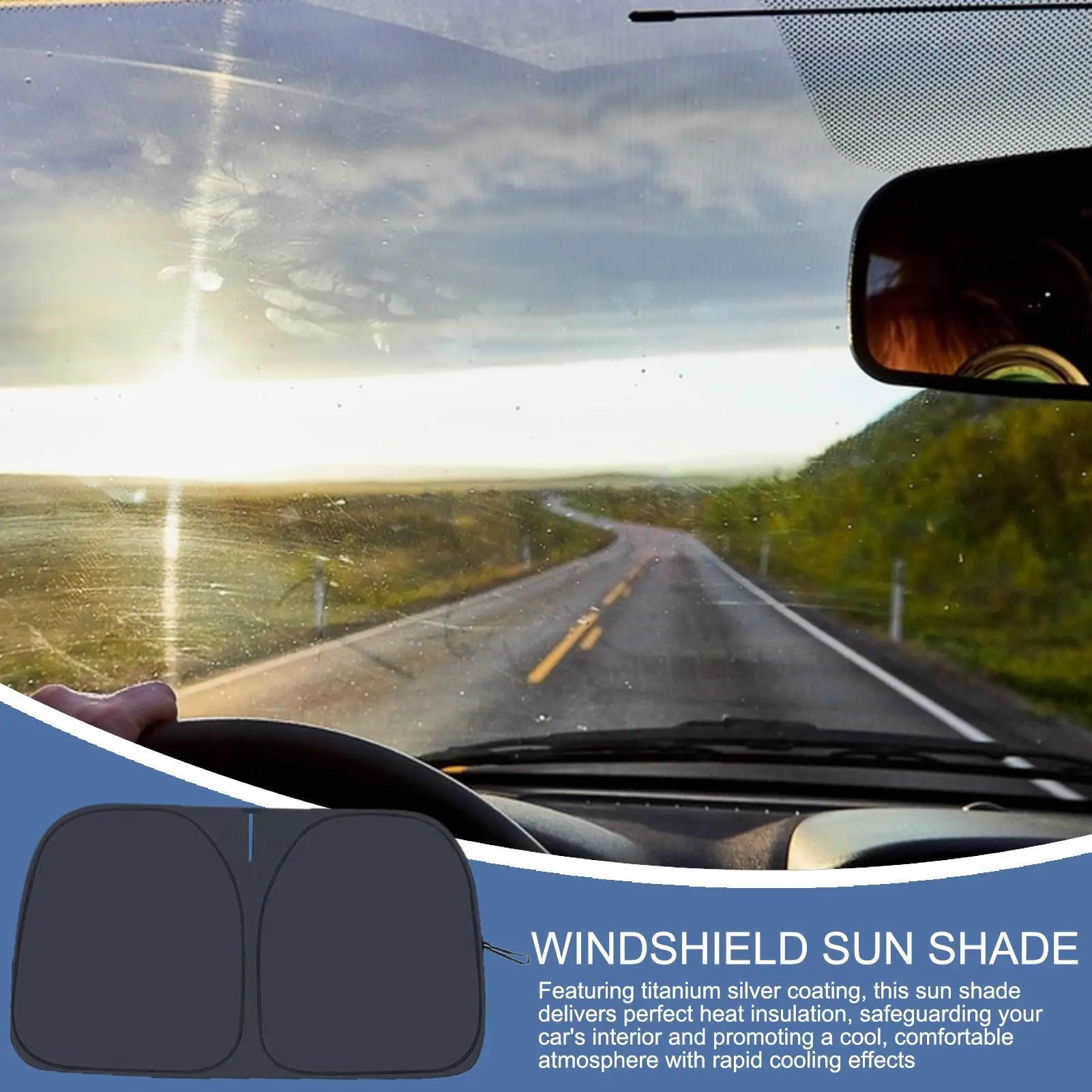 Windshield Umbrella Umbrella Shade For Car Foldable Blocker Sunroof For ...