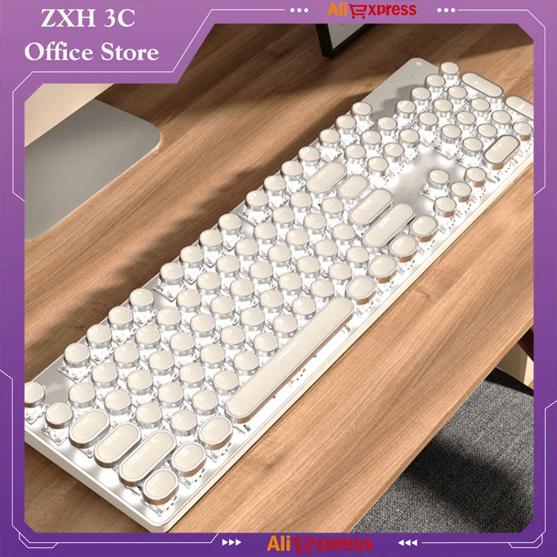 Eweadn-Tk950-Mechanical-Keyboard-Wireless-Bluetooth-Three-Mode-Retro ...