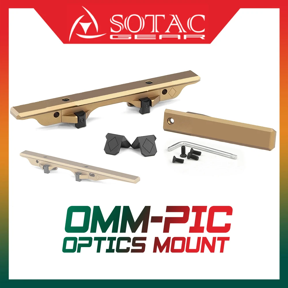SPECPRECISION-Tactical-Optic-OMM-PIC-Mount-Modular-Lightweight-Elevated-Pattern-for-AR-Airsoft ...