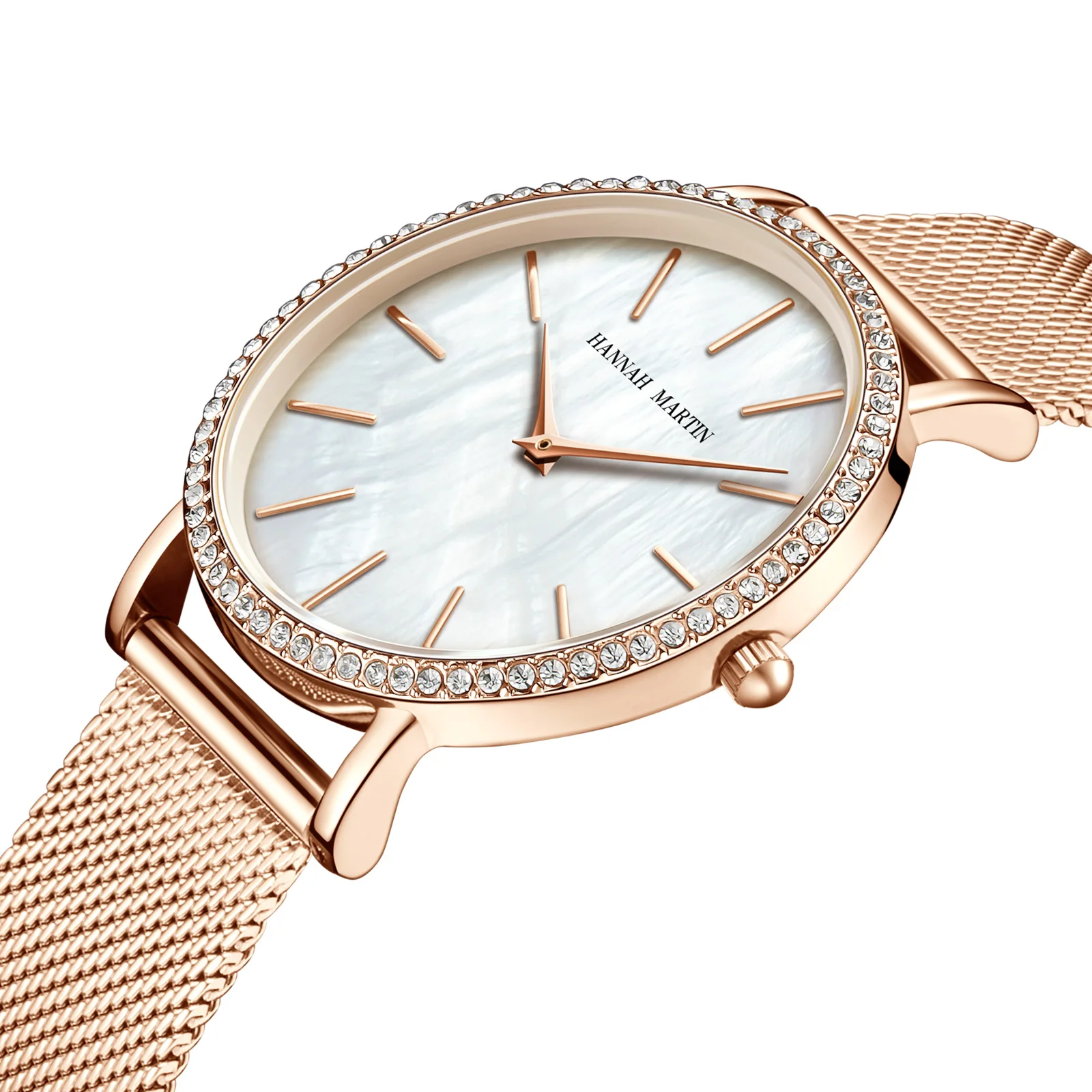 Luxury-Women-Watch-Japanese-Quartz-Movement-Shell-Dial-Rhinestone ...