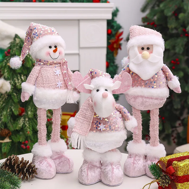 1pc-decora-es-de-natal-rosa-velho-boneco-de-neve-elk-figura-telesc-pica ...