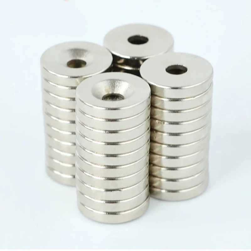 10PCS-15X3-4-N52-Iman-Powerful-Neodymium-Fishing-Magnet-Cube-Round-With ...