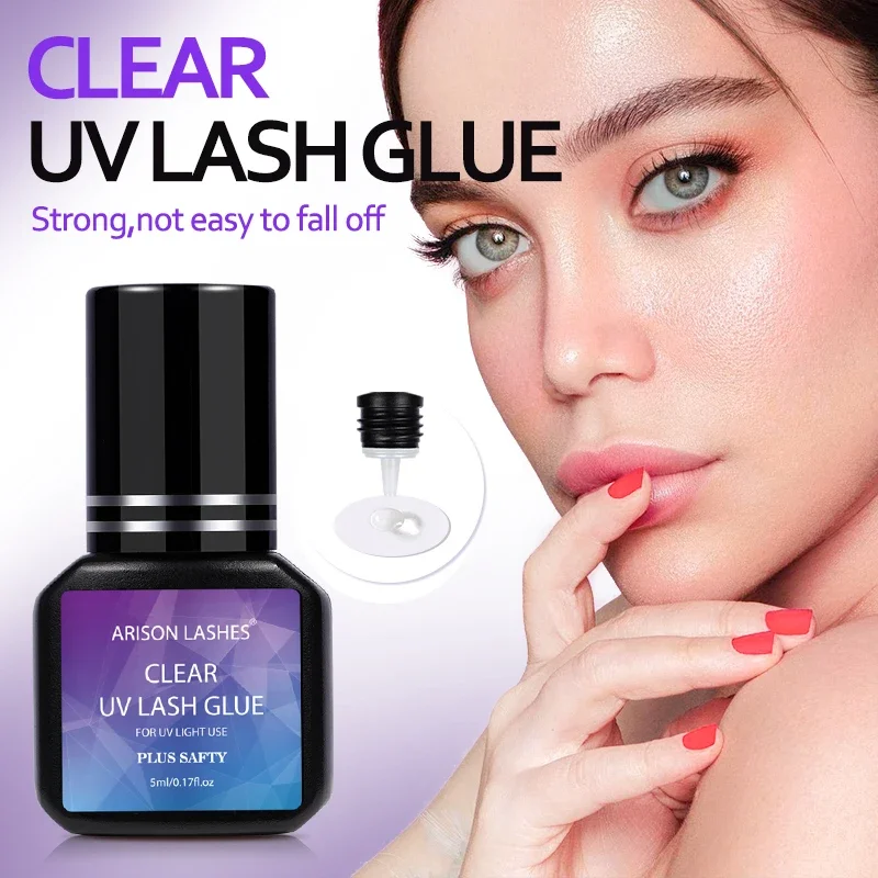 ARISON 5ml UV Eylash Glue 1~2s Quick-Drying Waterproof Professional ...