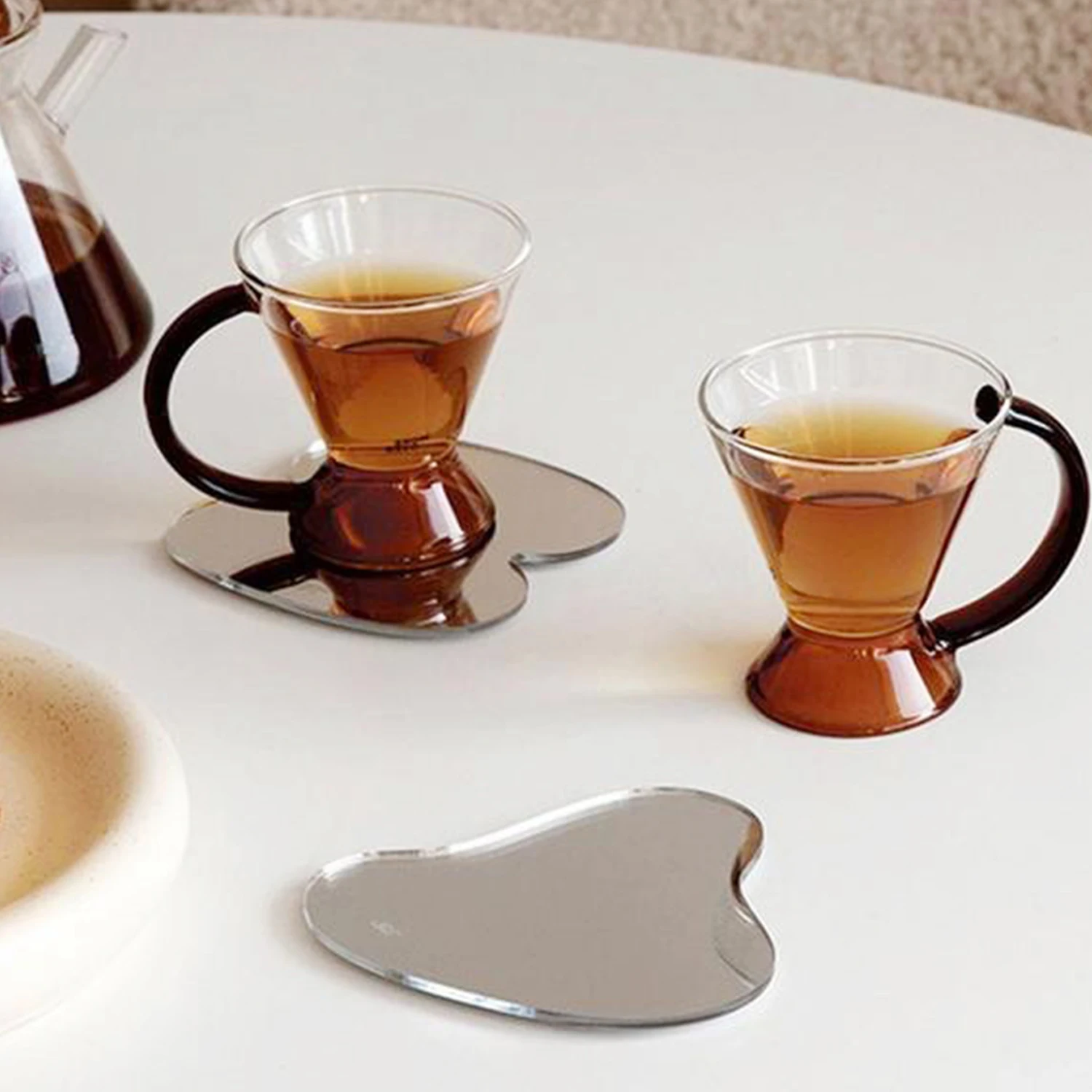 Ins-Style-Mirror-Surface-Acrylic-Coaster-Irregular-Cup-Pad-Dining-Table ...