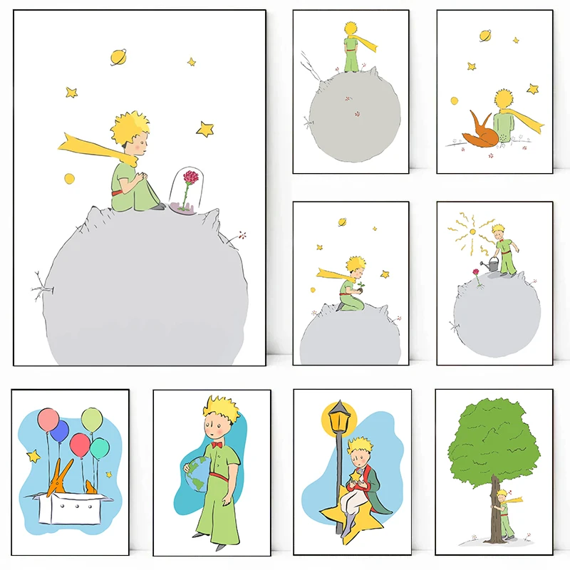 The-Little-Prince-Print-Watercolor-Posters-and-Prints-Canvas-Printing ...
