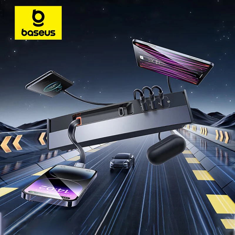Baseus-PD-45W-Fast-Charger-Car-Docking-Station-Hub-Intelligent-Docking ...