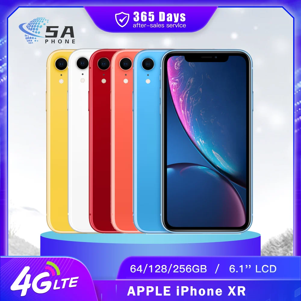 Apple-iPhone-XR-4G-LTE-Mobile-6-1-3GB-RAM-64GB-128GB-256GB-ROM ...