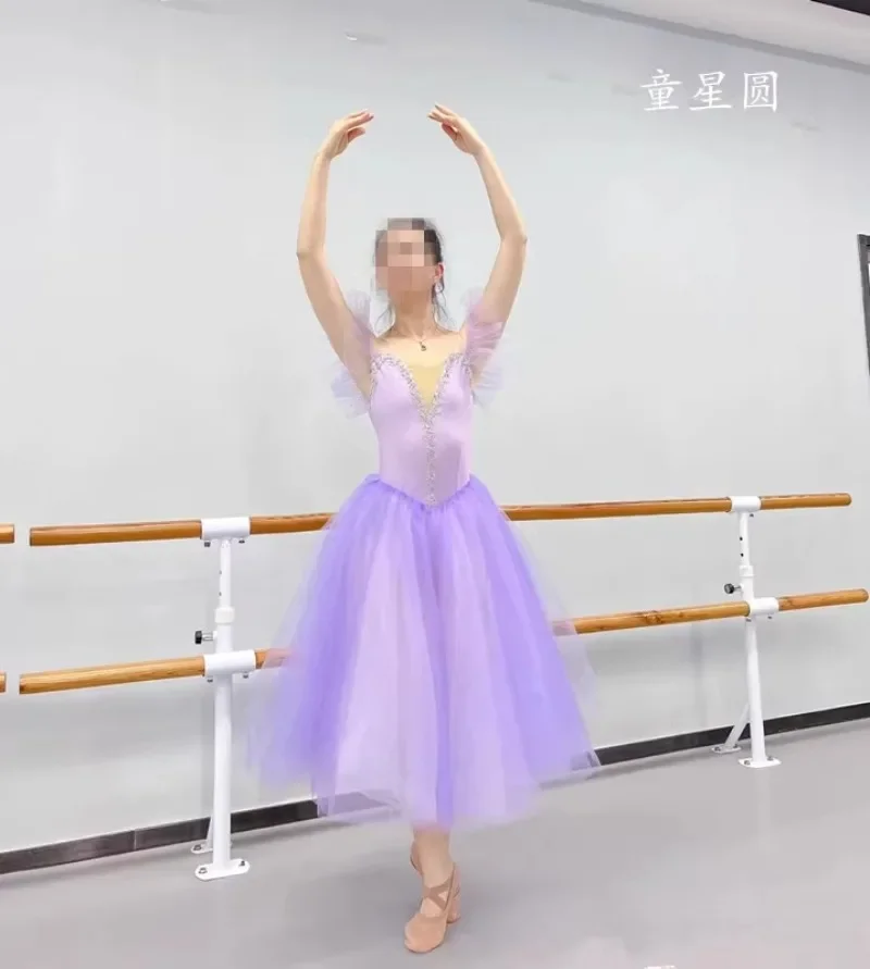 Purple-Giselle-Romantic-Ballet-Tutu-Ballerina-Costumes-Girls-Women ...