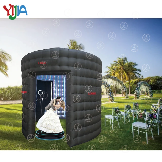 Sent From USA Portable Led Photobooth Backdrop Inflatable 360 Photo Booth Enclosure For Event ...